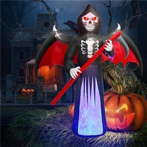Holiday | 83ft Length Halloween Inflatables Outdoor Scythe Ghost Reaper ...
